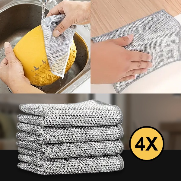 Krpe za čišćenje tvrdokornih mrlja (4 komada) | SCRUBIWIPE – superzebra.rs